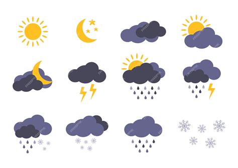 Premium Vector Weather Icons Vector Set