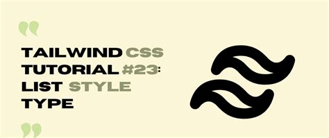 Tailwind CSS Tutorial List Style Type DEV Community