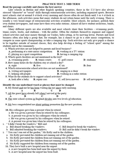 Practice Test 2 Mid Term 1 Pdf Marriage