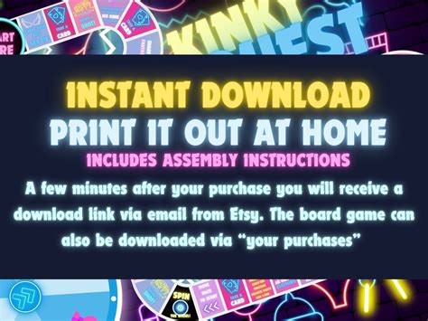 Kinky Quest Printable Sex Board Game Adult Board Game Sexual Positions Sex Challenge