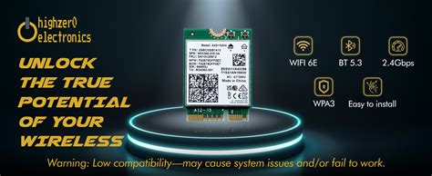 Wifi 6e Adapter For Intel Ax211 Tri Band Up To 2 4 Gbps Cnvio2 M 2 Bluetooth 5 3 Support
