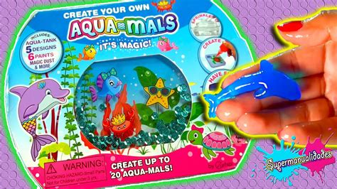 Haciendo Squishies De Slime Aqua Mals Supermanualidades Youtube