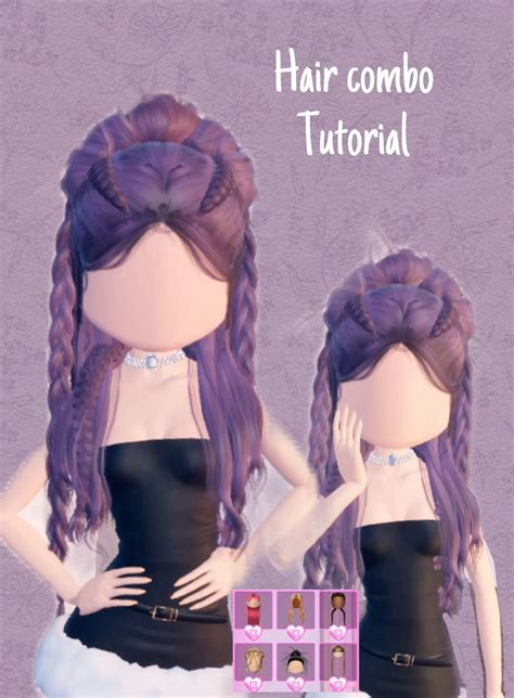 Dress To Impress Hair Combo Cute Hairstyles Fashion Dress Up Games