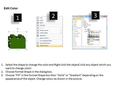 PowerPoint Template Chart Lego Blocks Ppt Backgrounds