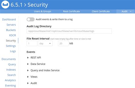 Couchbase Server Auditing Nosql Türkiye