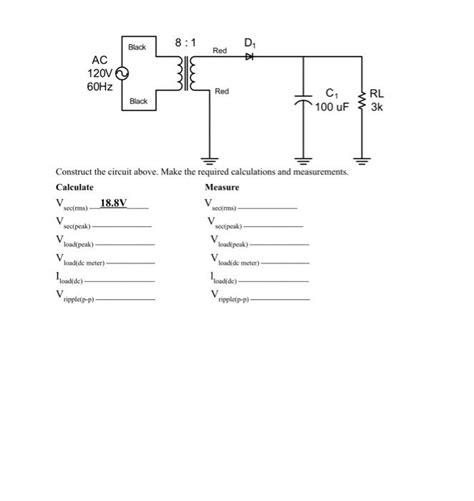 Solved Construct The Circuit Above Make The Required Chegg