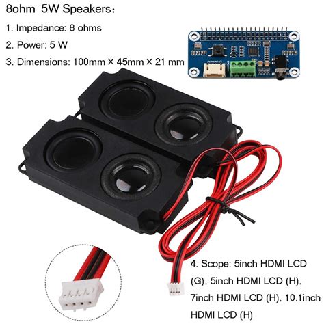 Innovateking Eu Wm8960 Hi Fi Sound Card Hat Audio Codec Sound Board Amplifier Module Wm8960 I2s
