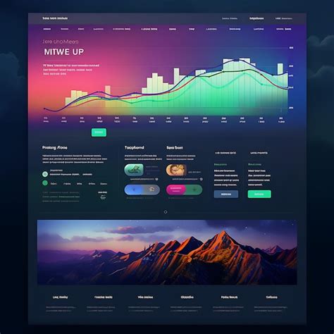 premium ai image website layout design of a data analytics