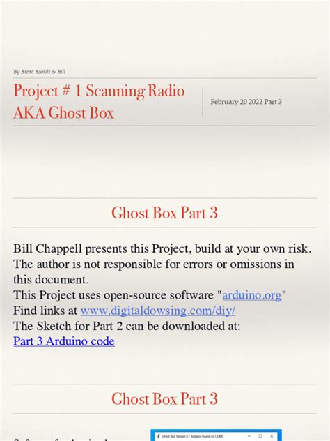 Ghost Box Part 3rev Pdf Radio Arduino
