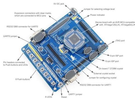 Atmega64a Au Atmega64a Avr Development Board Starter Kit 1 Atmega64