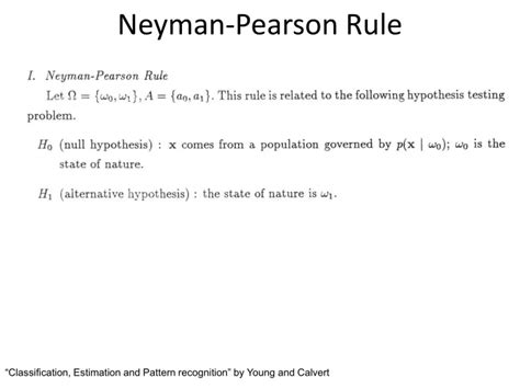 Ppt Neyman Pearson Rule Powerpoint Presentation Free Download Id9272669