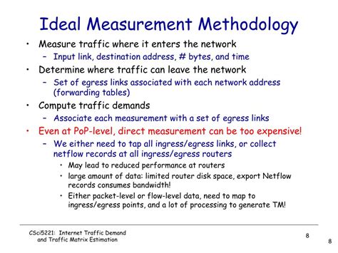 Ppt Internet Traffic Demand And Traffic Matrix Estimation Powerpoint Presentation Id5396626