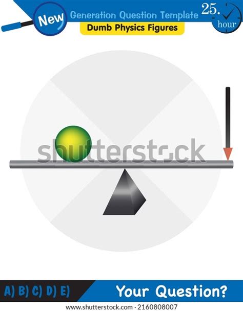 Physics Lever Examples Vector Illustration Simple เวกเตอร์สต็อก ปลอด