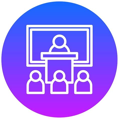 Векторная иллюстрация лекции Премиум векторы