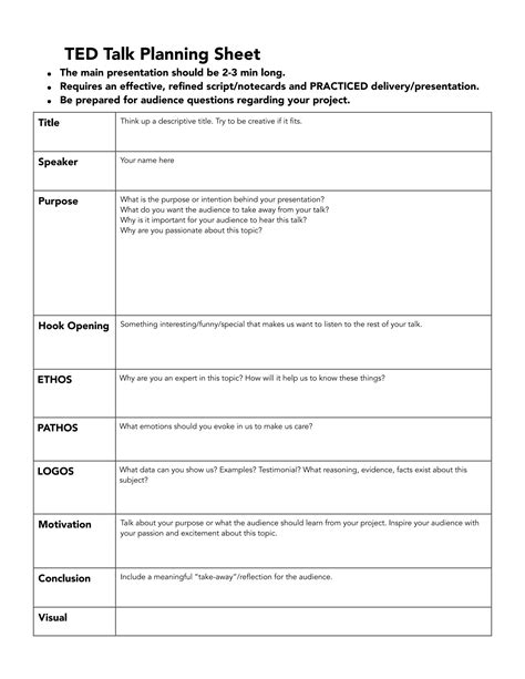 Ted Talk Pdf