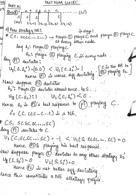 Sem 2 Game Theory 2018 Solved Papers
