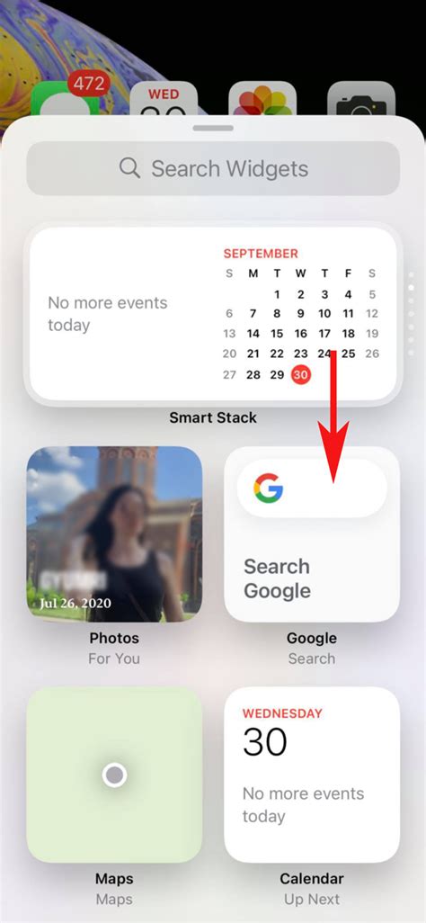 How To Add Google Search Widget On IOS