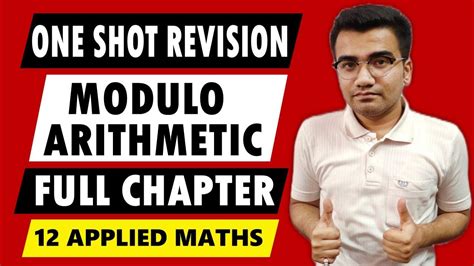 Applied Maths Modulo Arithmetic Cbse Handbook Applied Maths One Shot