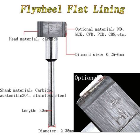 Flywheel Diamond Tools Mcd Pcd Flat Lining Tool Round Head Available