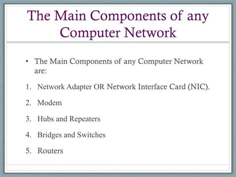 Basic Components Of Computer Network at Doris Halligan blog