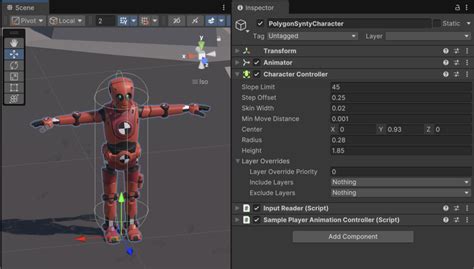 Unity Manual Character Controller Component Reference