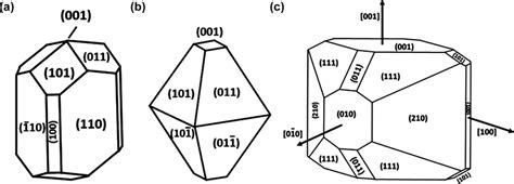 Scheme Of Equilibrium Crystal Shapes Of The Most Common Tio 2