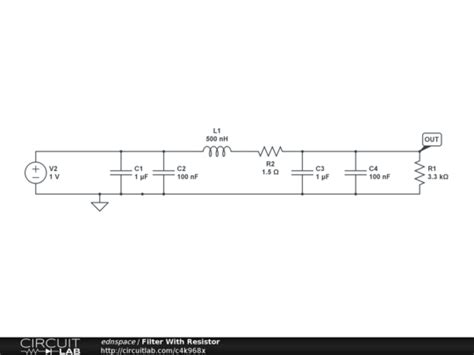Filter With Resistor CircuitLab