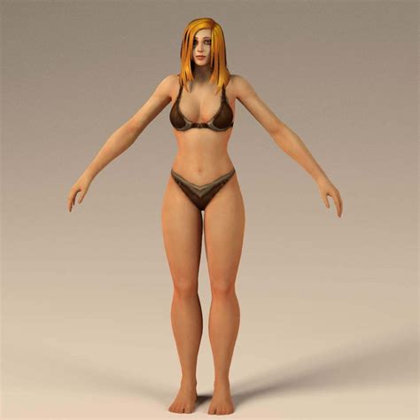 World Of Warcraft Human Female 3d Model By Alza3d