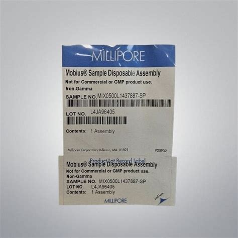 Millipore Mobius Mix Sample Disposable Assembly 500l Single Use — Life Sciences Trading
