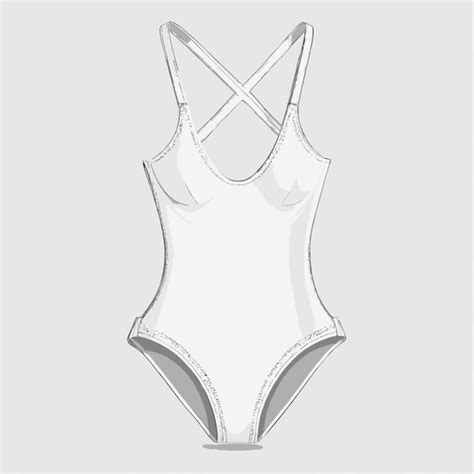 Premium Vector One Piece Swimsuit Vector