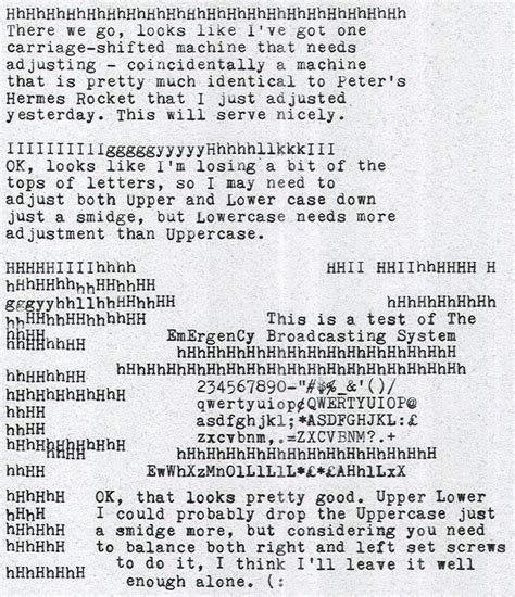 Typewriter Repair Adjusting Vertical Typeface Alignment