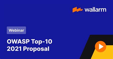 Webinar OWASP Top 10 2021 Proposal
