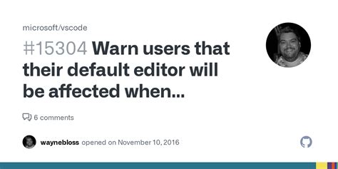 warn users that their default editor will be affected when installing on windows 10 · issue