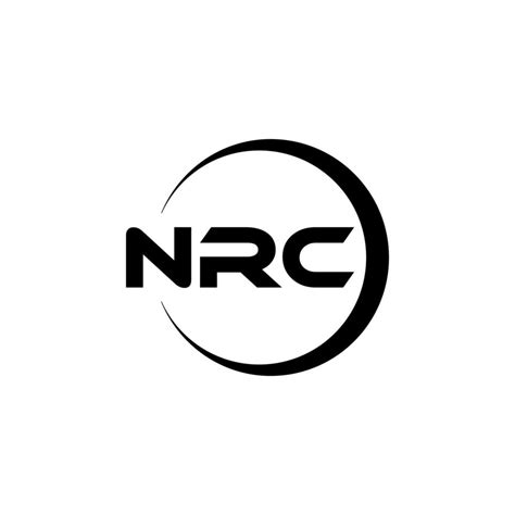 Nrc Letter Logo Design In Illustration Vector Logo Calligraphy