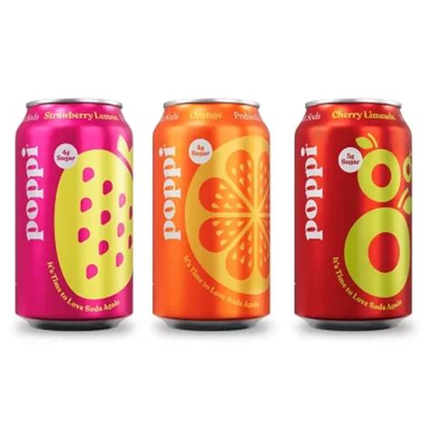 Poppi Prebiotic Soda Fruit Variety Pack 15 Pack Qatar Ubuy