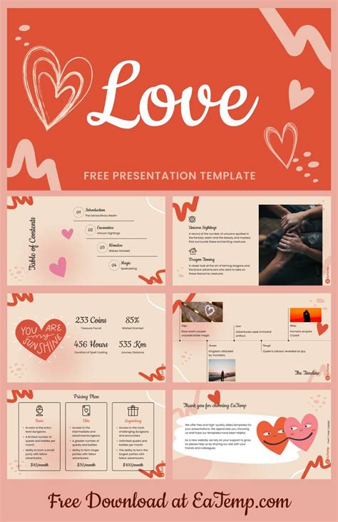 Love Powerpoint Template Eatemp