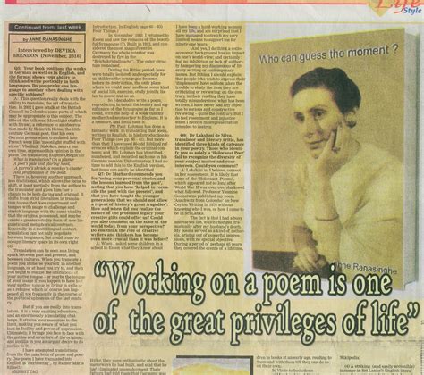 Sensory Accentuation Anne Ranasinghe In Memoriam