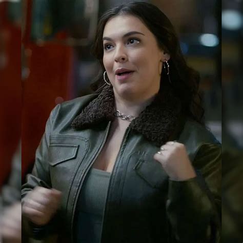 Shrinking S03 Marisol Leather Jacket Isabella Gomez Jacket