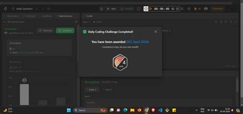Biprojit Giri On Linkedin Hello Connections Successfully Completed A Month Long Streak Of Solving