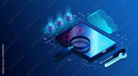 Software Application Testing Concept 3d Illustration Stock