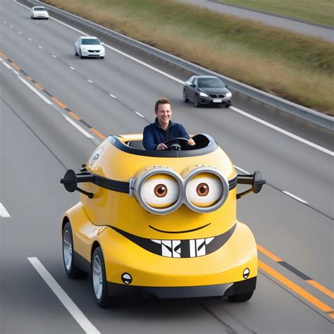 Cruise In Style With The Minion Shaped Car A Unique Driving Experience