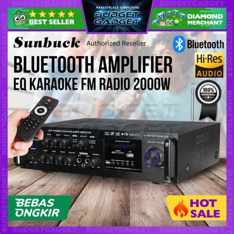 Promo Sunbuck Bluetooth EQ Audio Amplifier Home Theater FM 2000W - TAV ...