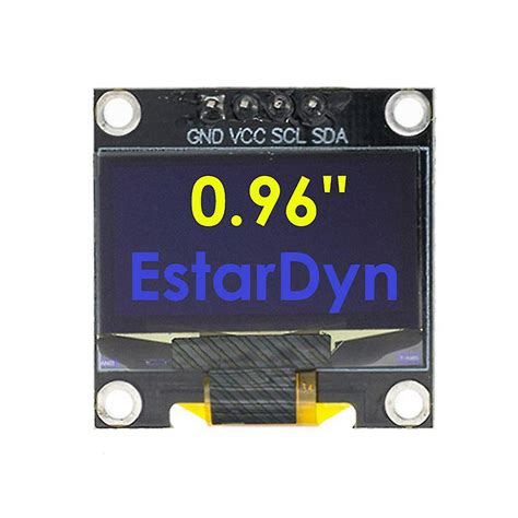 Rohs Certificación 096 Pulgadas Oled Iic Serie Pantalla Oled Blanca Ssd1315 128x64 I2c Ssd1306