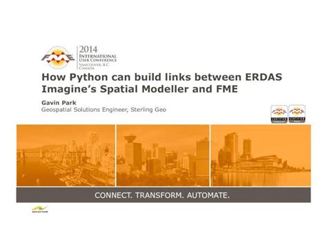 Pdf How Python Can Build Links Between Erdas Imagines Spatial