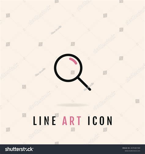 Editable Magnifying Glass Line Art Icon Stock Vector Royalty Free 2079387340 Shutterstock