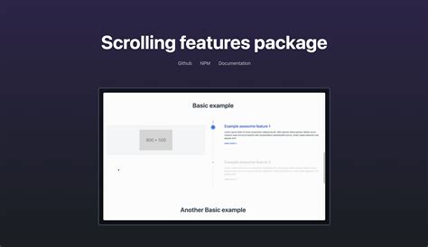 Scrolling Features Package Precious Ossai