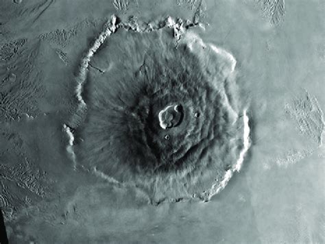 13 Olympus Mons The Largest Shield Volcano On Mars Is 600 Kilometers
