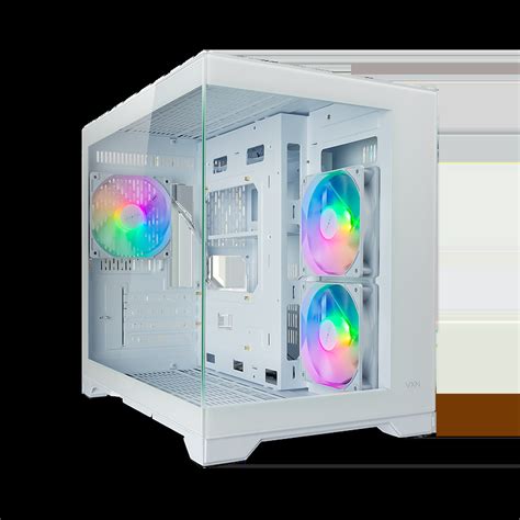 Tecware Vxn Evo Matx W 3x120mm Argb Chassis Black White Bermor Techzone