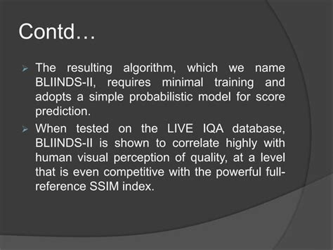 Blind Image Quality Assessment Pptx