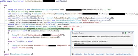 Dependency Injection C Client Randomly Throws System